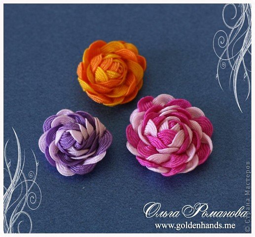 МК “Цветочки из тесьмы ЗИГ-ЗАГ” (вьюнчик) | Страна Мастеров