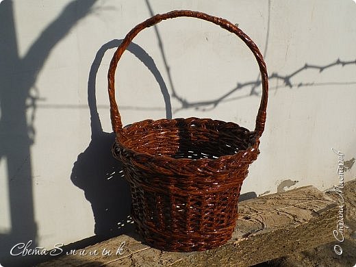 Корзинка - кашпо для цветочного горшка. | Страна Мастеров